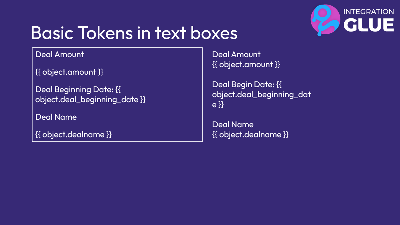 DocMergy: PowerPoint Basic Tokens (Contact and Deal slides)